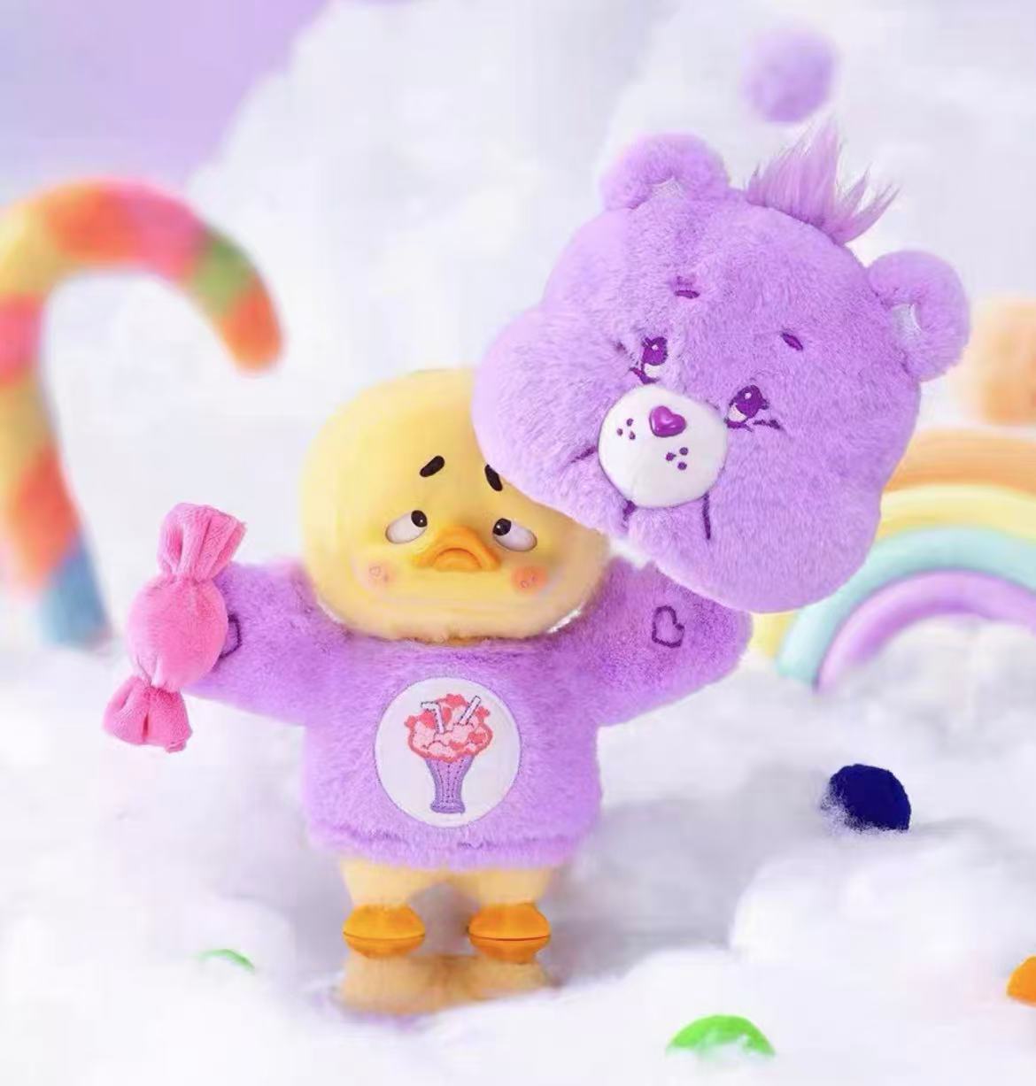 Upset Duck x Care Bear Only for You Duck toy doll – Anloo